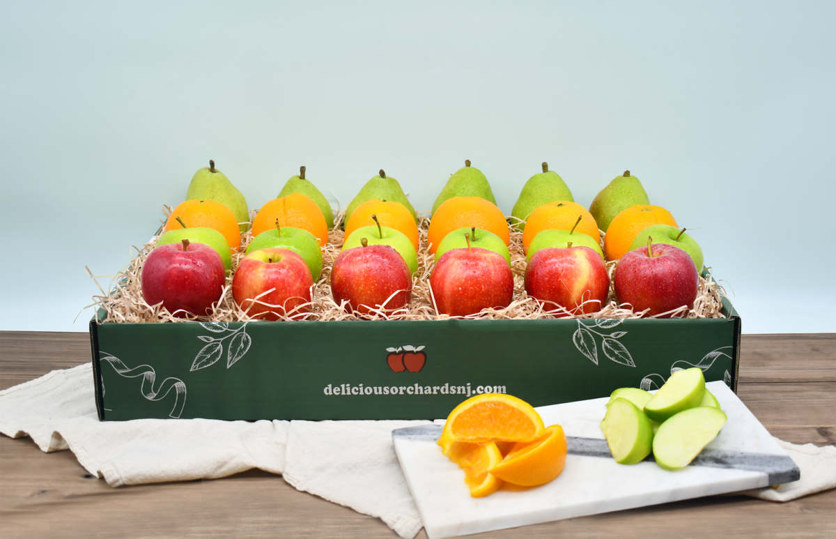 Deluxe Assorted Fruit Box 24 Pc – Delicious Orchards