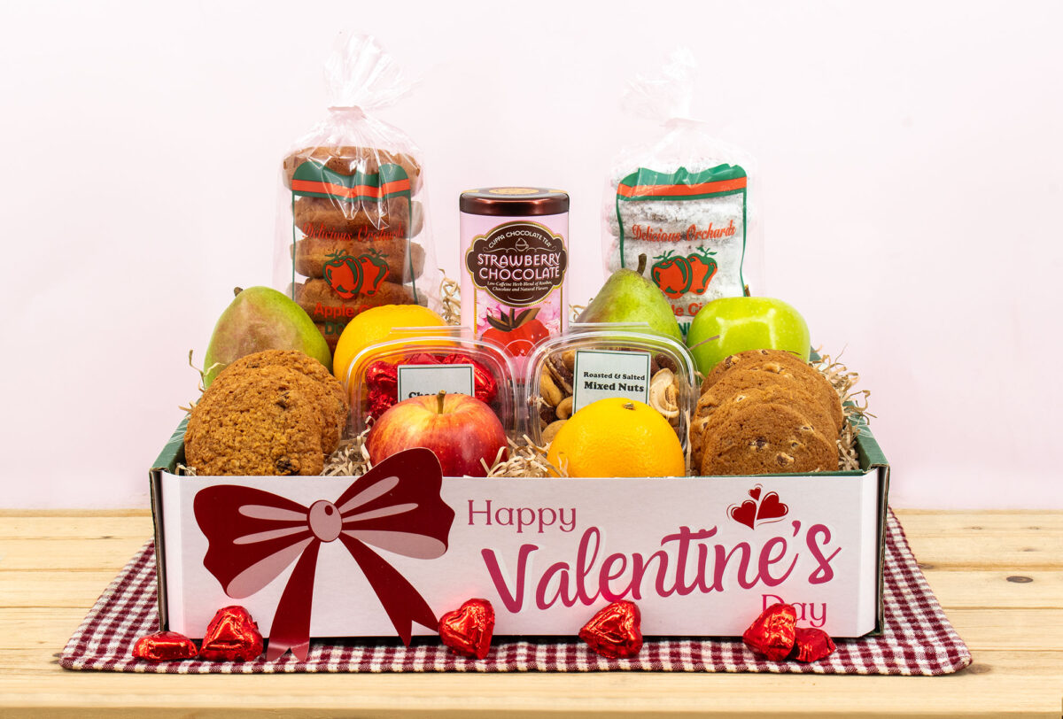 Valentine’s Day Fruit & Bakery Box – Delicious Orchards